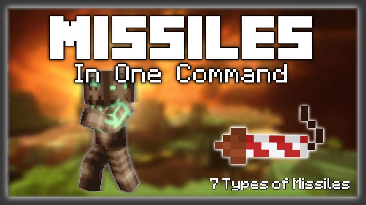 Minecraft - Missiles [One Command] - YouTube
