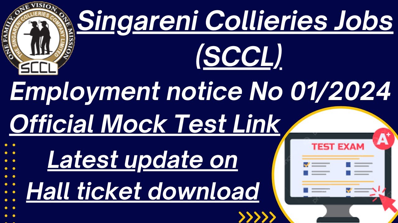 Singareni Collieries (SCCL) Jobs || Official Mock Test Link || Latest ...