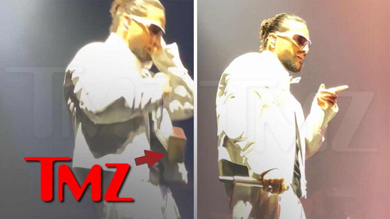 Maluma Scolds Fan Who Throws Phone at Him During Concert | TMZ - YouTube