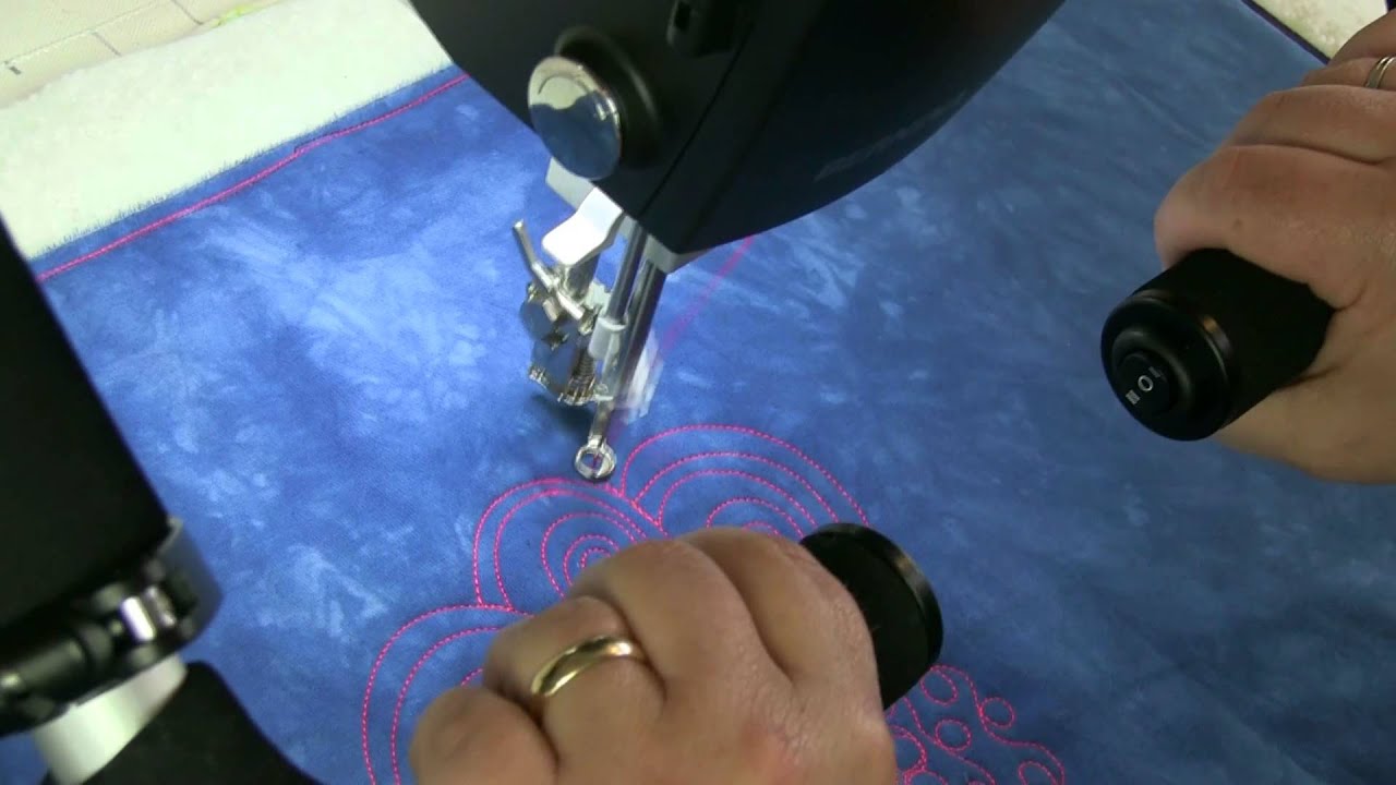 Linzi Upton demonstrates stitch regulated mode - YouTube