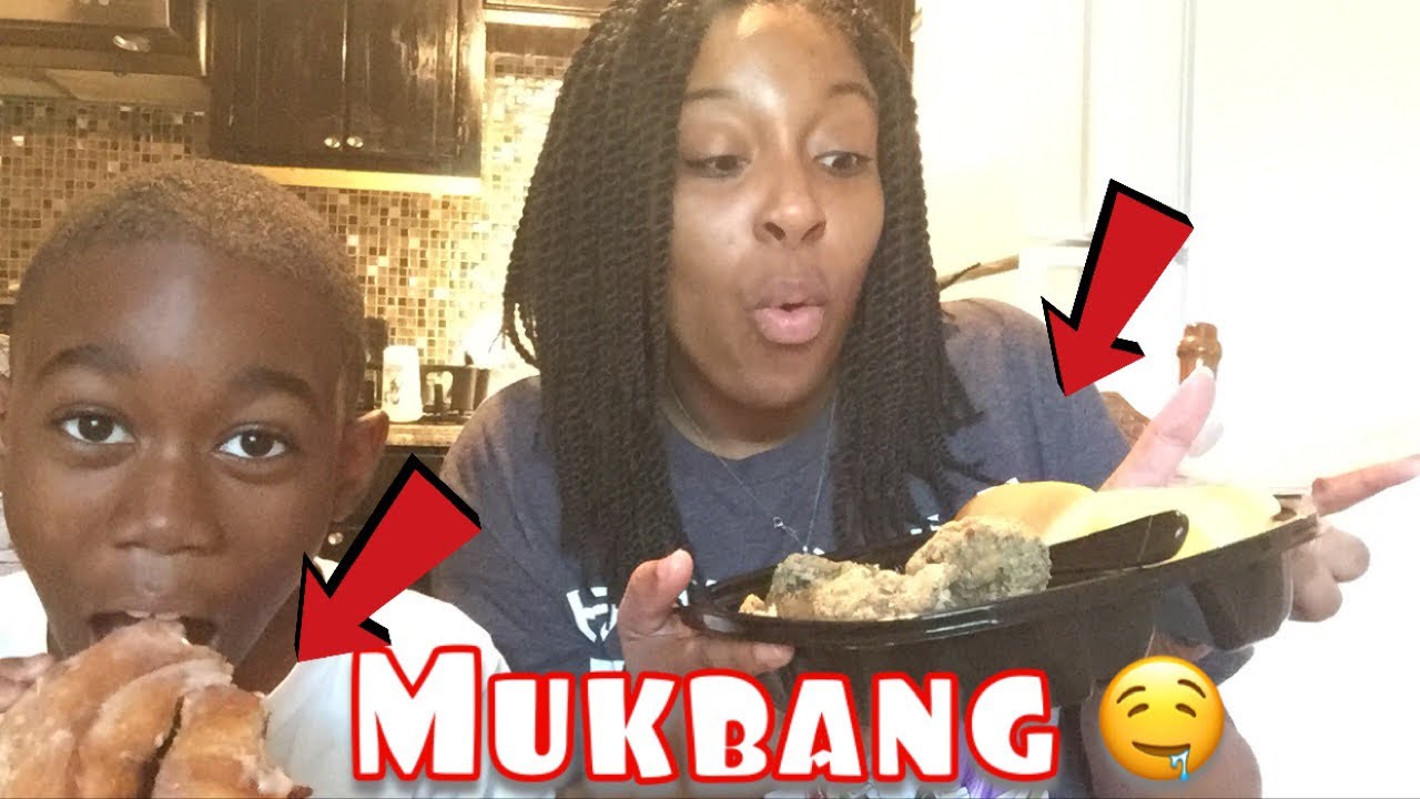 Mukbang w/ Little Brother !!! 🍗🤤 - YouTube