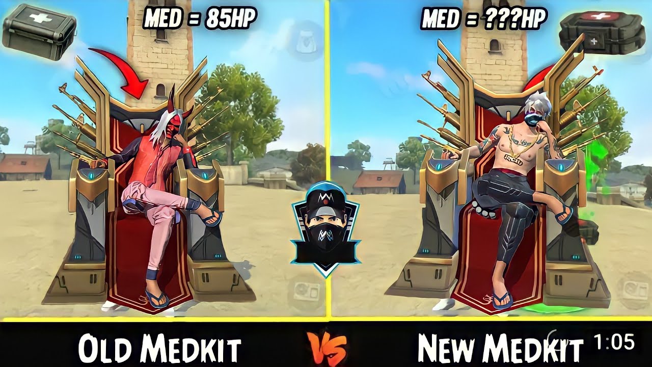 NEW MEDKIT VS OLD MEDKIT ABILITY TEST FREE FIRE- SAMSUNG,A3, A5,A6, A7 ...