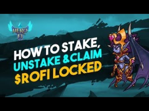 How to Stake ROFI - A way for HeroFi to unlock all in-game rewards for users