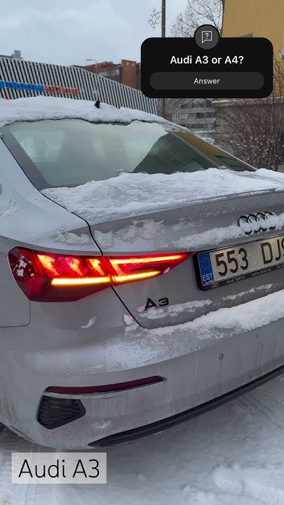 Which one would you pick? Audi A3 or Audi A4 #automobile #audi #a3 #a4 #car #winter #snow - YouTube