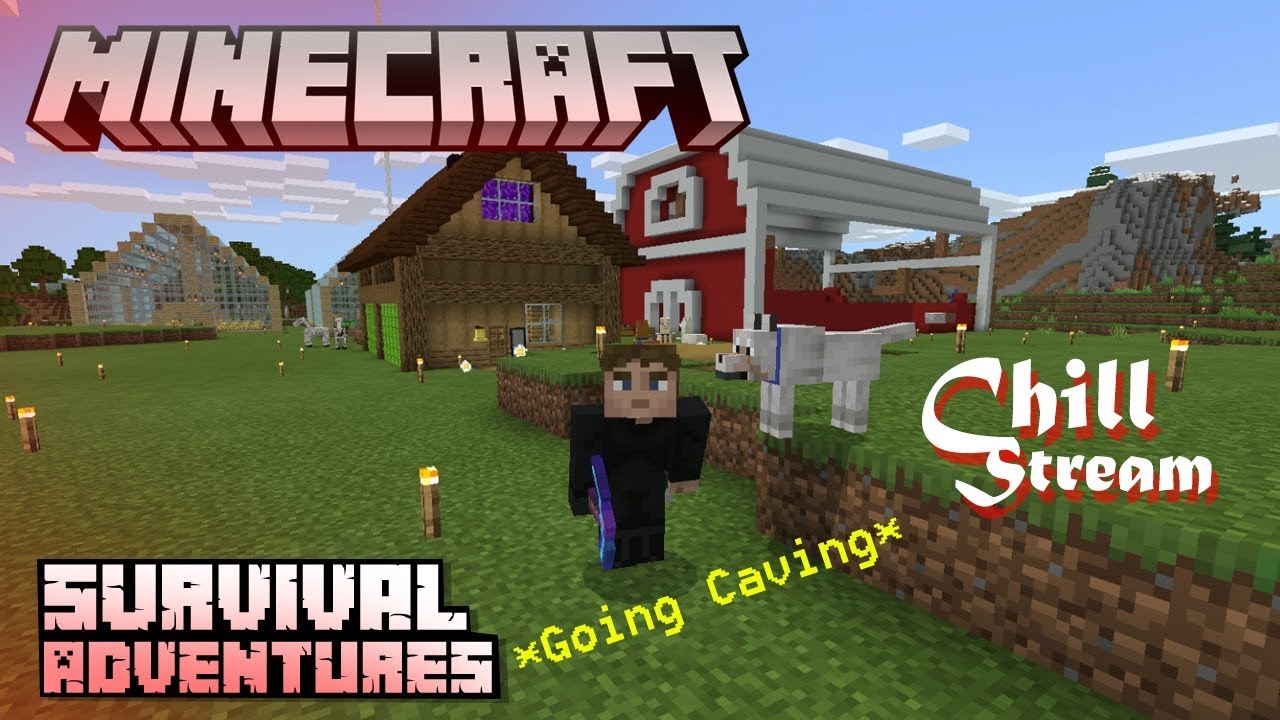 Going Caving and getting diamonds | 🔴My Minecraft Survival Adventures ...