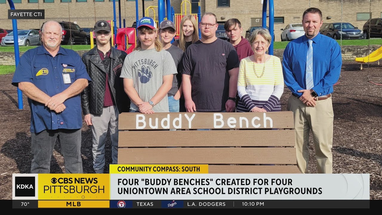 Four 'Buddy Benches' created for four Uniontown Area School District ...