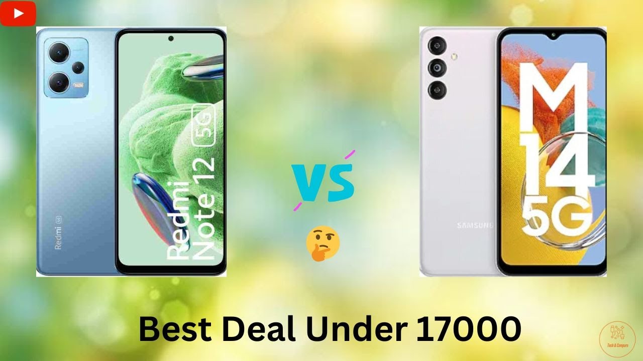 redmi note 12 5g vs samsung galaxy m14 5g ! full comparison video ...