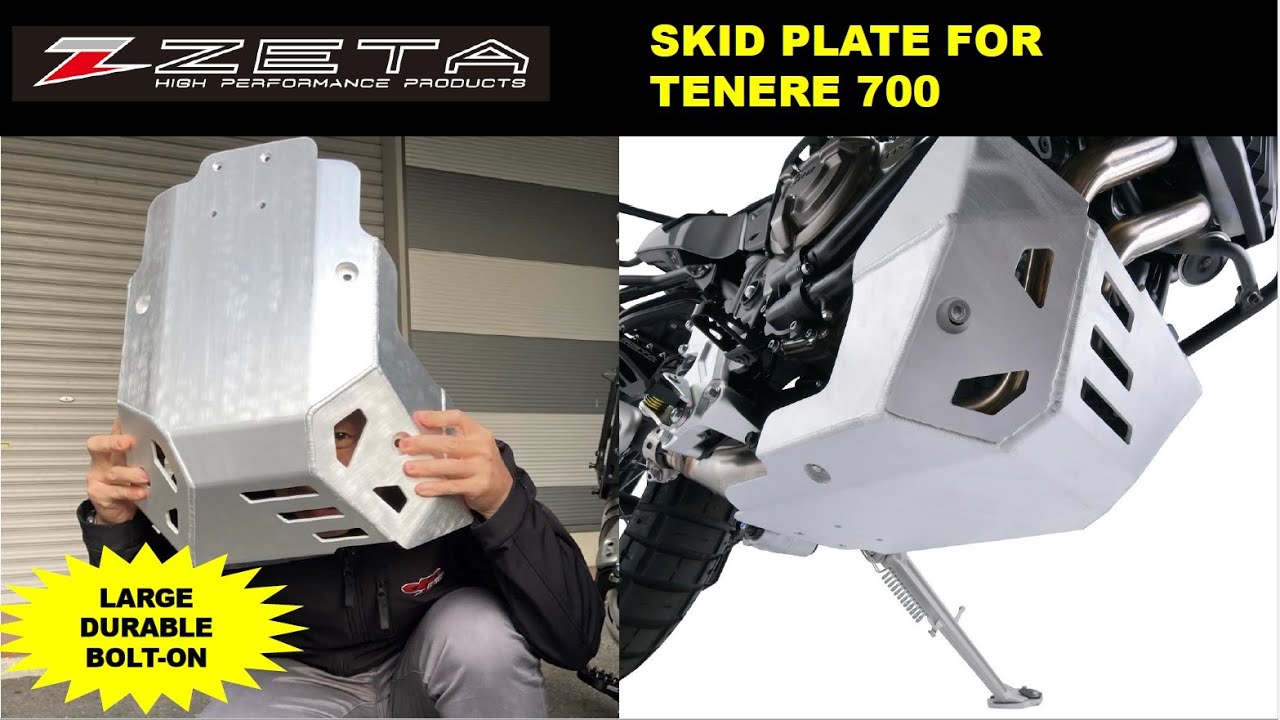 ZETA Skid Plate for Tenere 700 - YouTube