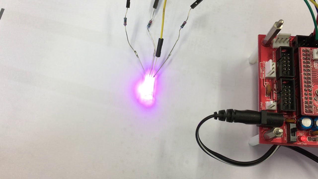 (RGB LED) Red, Green, Blue make Various colors - YouTube
