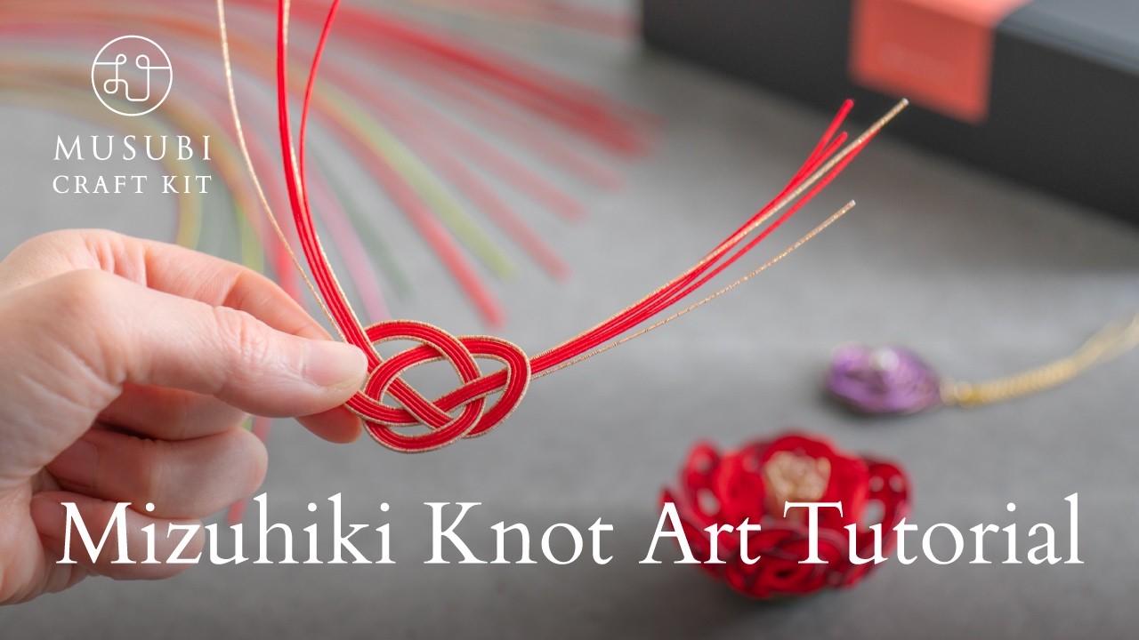 Mizuhiki Tutorial: Learn the Art of Japanese Knot Tying - YouTube