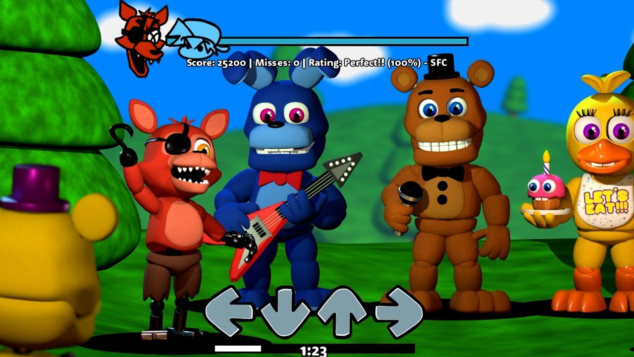 FNF' World: A FNaF World - Yar Har ~ [FC/4k] [Vs Foxy] - YouTube