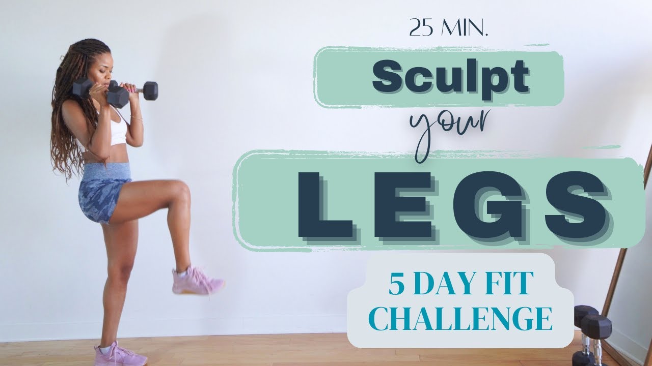 Day 3// LEG DAY - The Best Dumbbell LEG WORKOUT - 5 Day Workout ...
