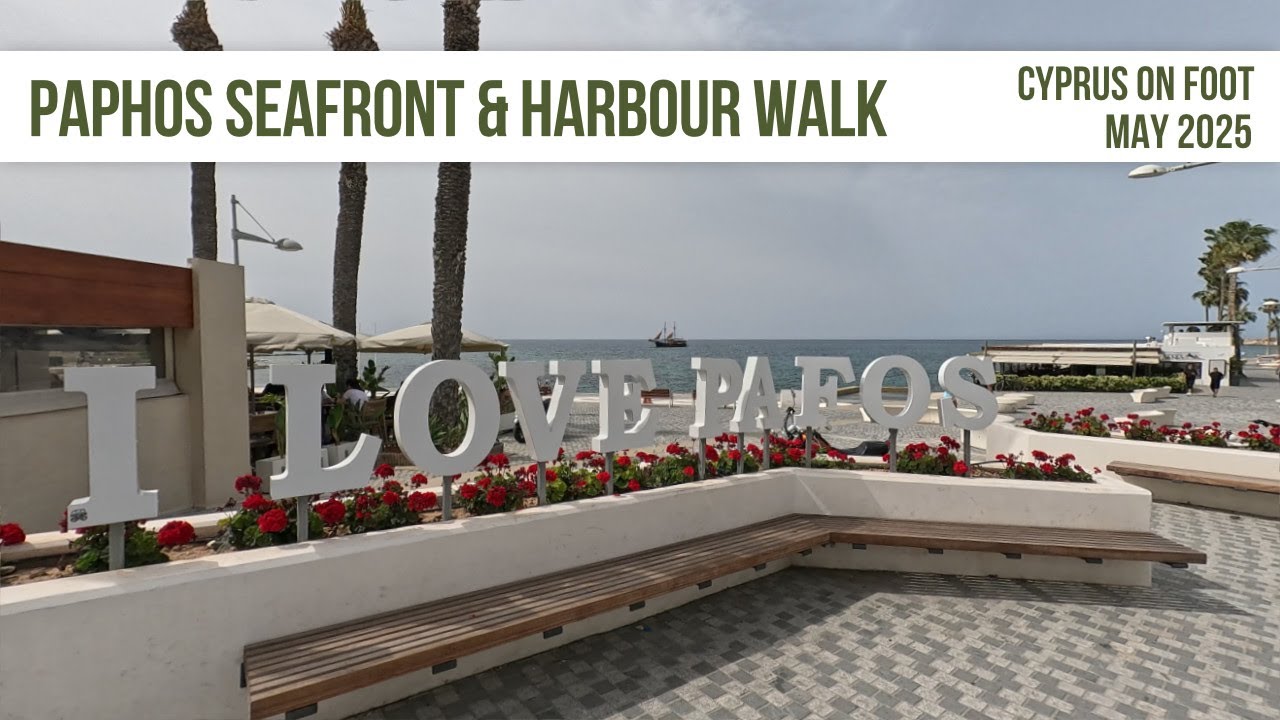 Paphos Sea Front And Harbour Walk #travel #harbour #cyprus - YouTube