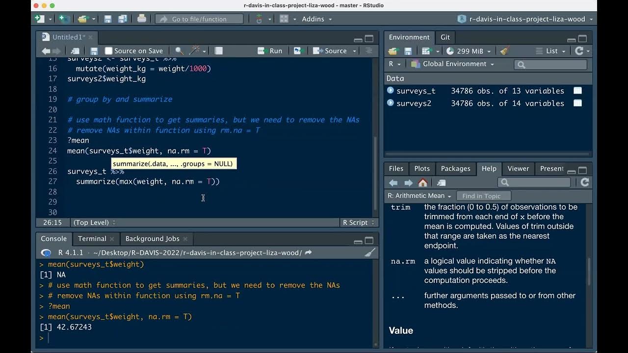 Week 4.2: Data wrangling Part 1b - YouTube
