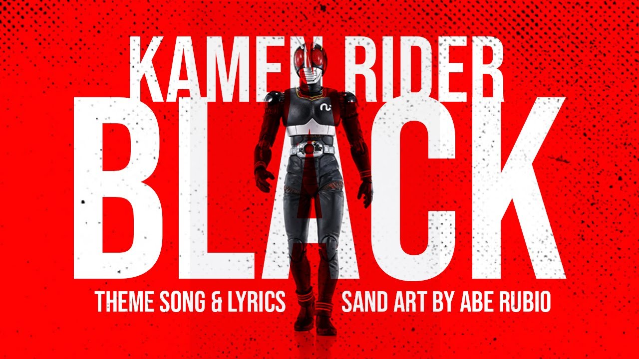 Kamen Rider Black theme + lyrics Sand Art by Abe Rubio - YouTube