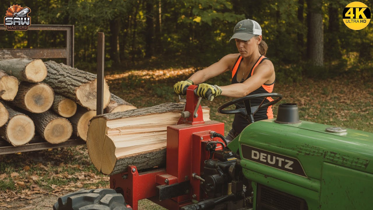 Automatic DIY Wood Splitter & Heavy Duty Industrial Wood Splitter🚀 ...