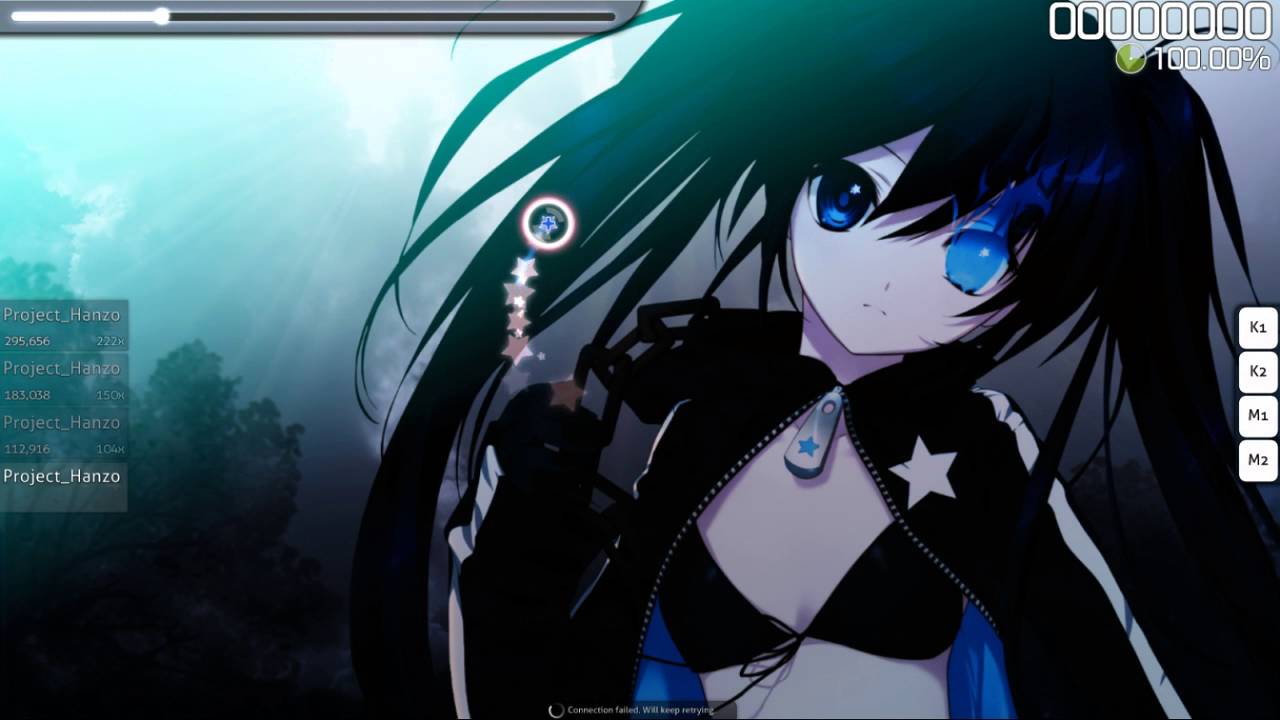 Osu! - BLACK ROCK SHOOTER: Rank SS (Easy) - YouTube