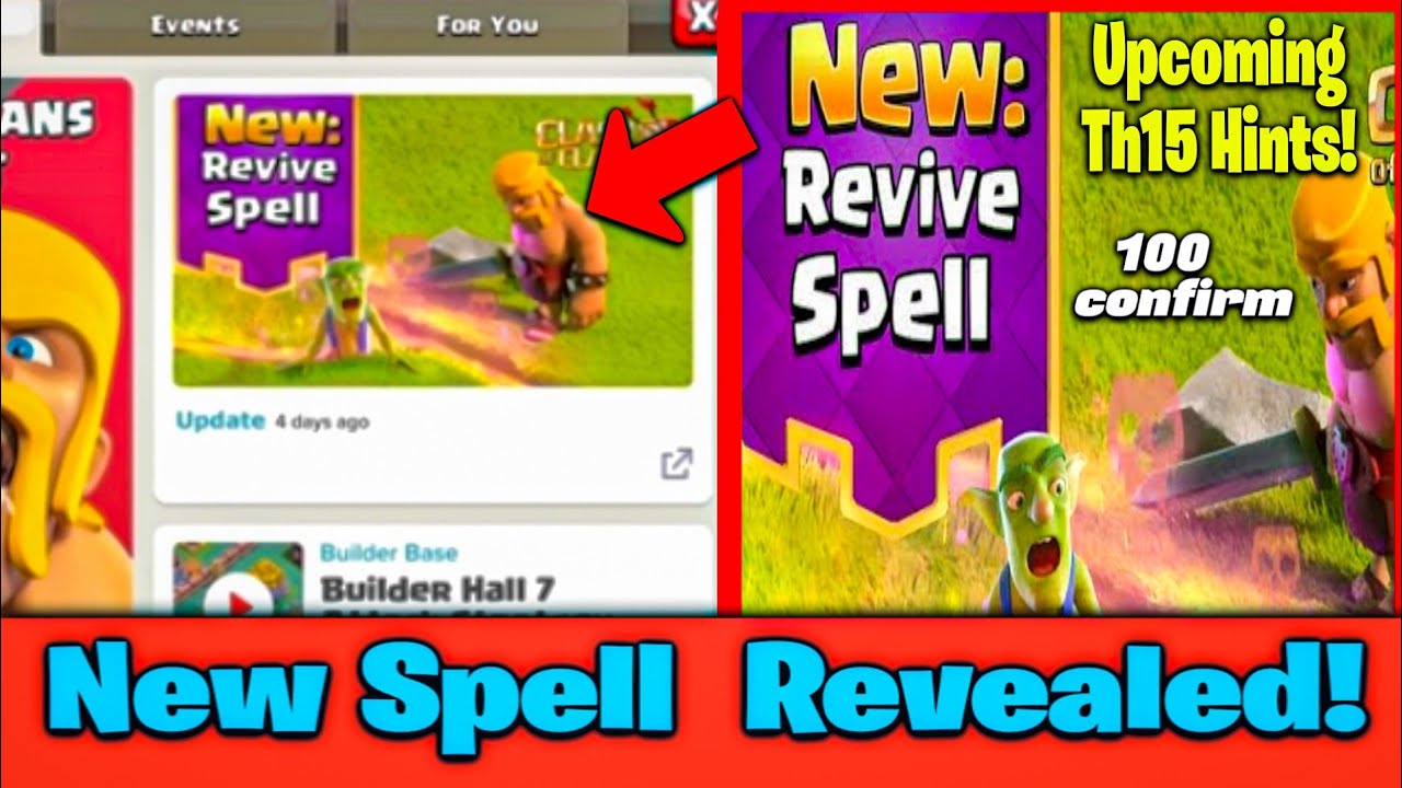 New Update-Revive spell Revealed and Explained-Clash of Clan - YouTube