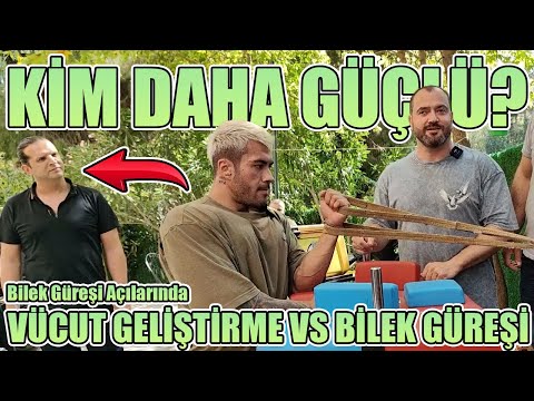 BİLEK GÜREŞİ AÇILARINDA VÜCUT GELİŞTİRMECİLER NE KADAR GÜÇLÜ ? @MuratCanYanaröz vs BİLEKÇİ TURGAY