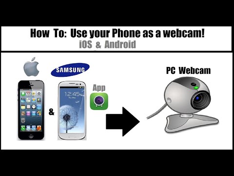 تبدیل گوشی به وبکم با کیفیت بالا(irun webcam) - YouTube