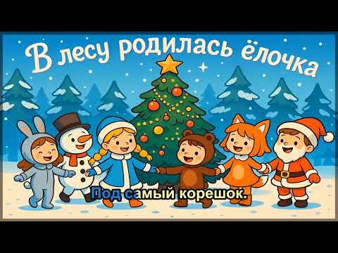 В лесу родилась елочка | Новогодний хит | Караоке | Детские песни | Музыкальный руководитель