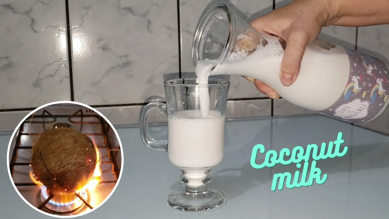 MAKE YOUR OWN PURE AND NATURAL COCONUT MILK IS VERY HEALTHY - YouTube