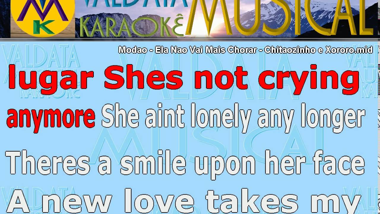 Modao Ela Nao Vai Mais Chorar Chitaozinho e Xororo KARAOKE - YouTube
