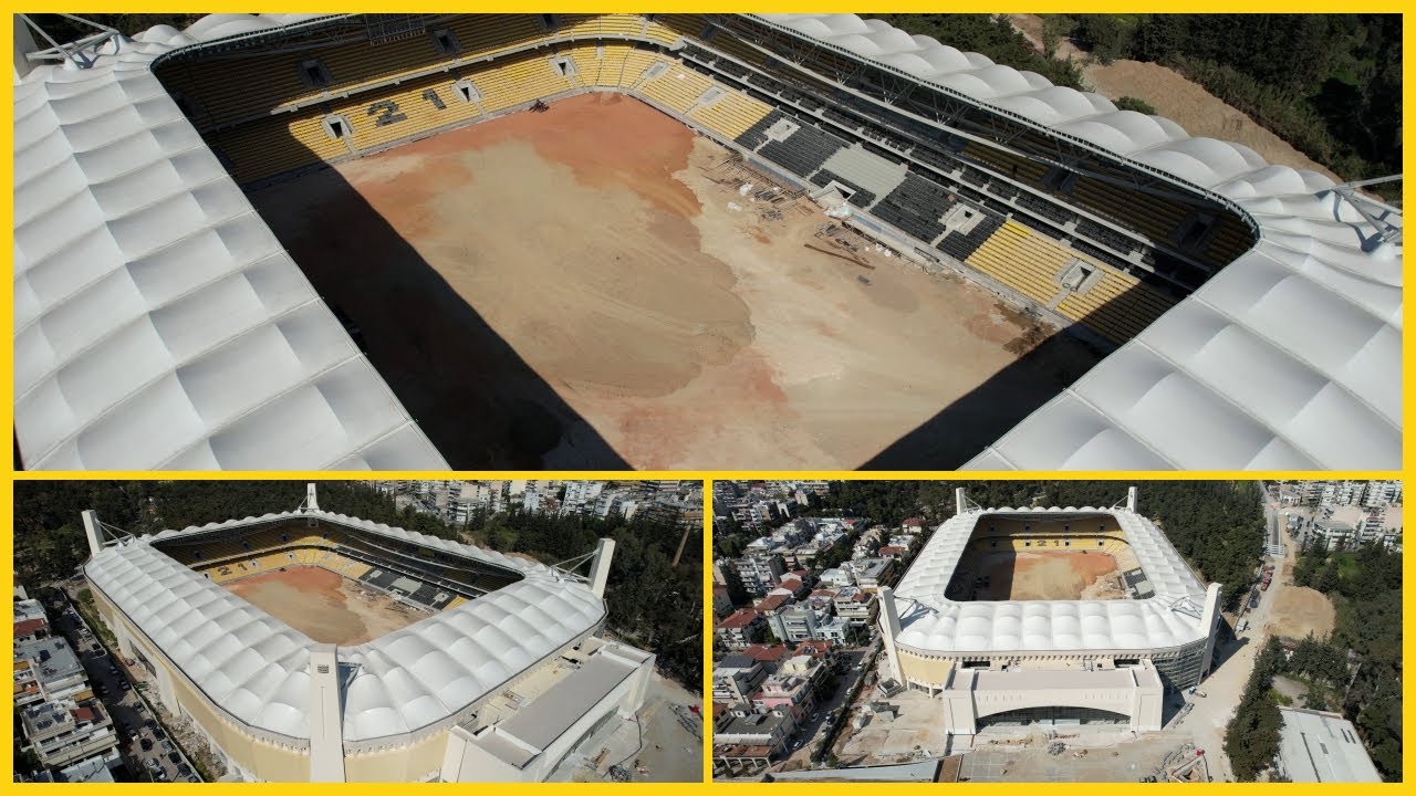 DRONE 4K ΜΕ ΝΟΤΙΟΥΣ ΤΟΜΕΙΣ ΚΑΙ ΥΠΟΓΕΙΟΠΟΙΗΣΗ ΣΤΟ ΓΗΠΕΔΟ ΑΕΚ ΑΓΙΑ ΣΟΦΙΑ ...