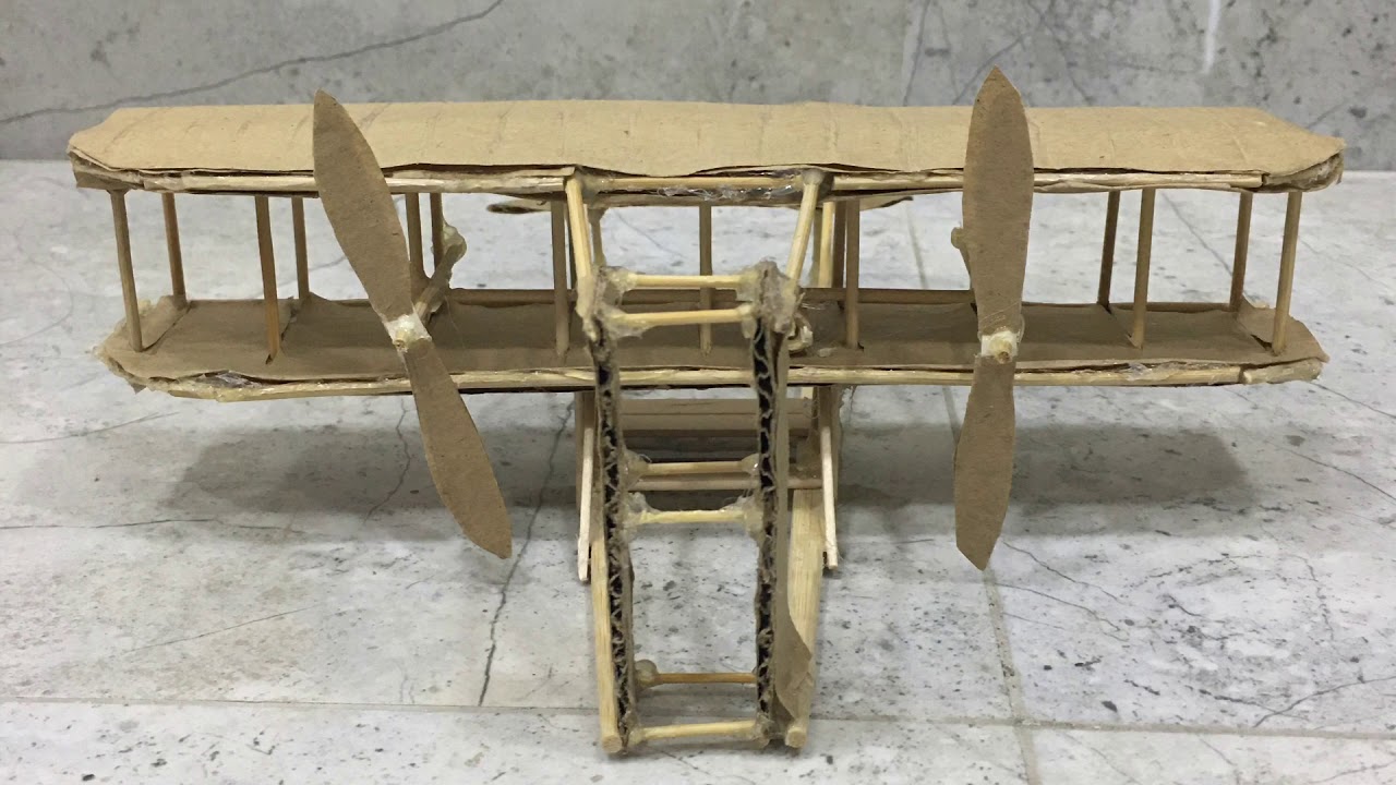 Wright Brothers' Plane Model project - YouTube