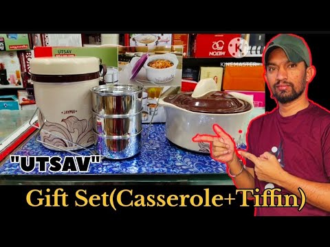 Jaypee utsav Home & Away Combo (casserole+tiffin) Set | Tiffin and ...