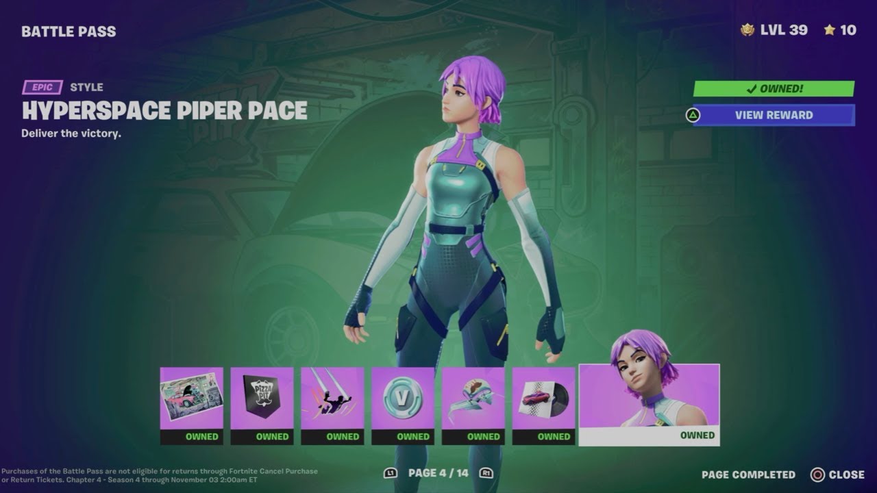 How to Unlock Hyperspace Piper Pace Skin in Fortnite | Battle Pass ...