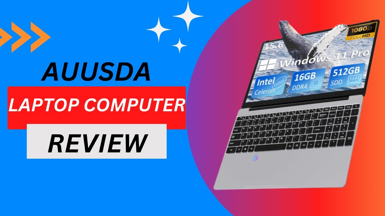 Auusda Laptop Computer with 16GB DDR4 512GB SSD, Intel Celeron N5095 Up ...