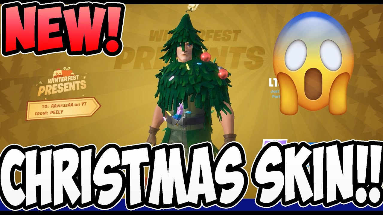 🔴New 🔴🎄Christmas Tree🎄 Skin!! Fortnite!!🎄 - YouTube
