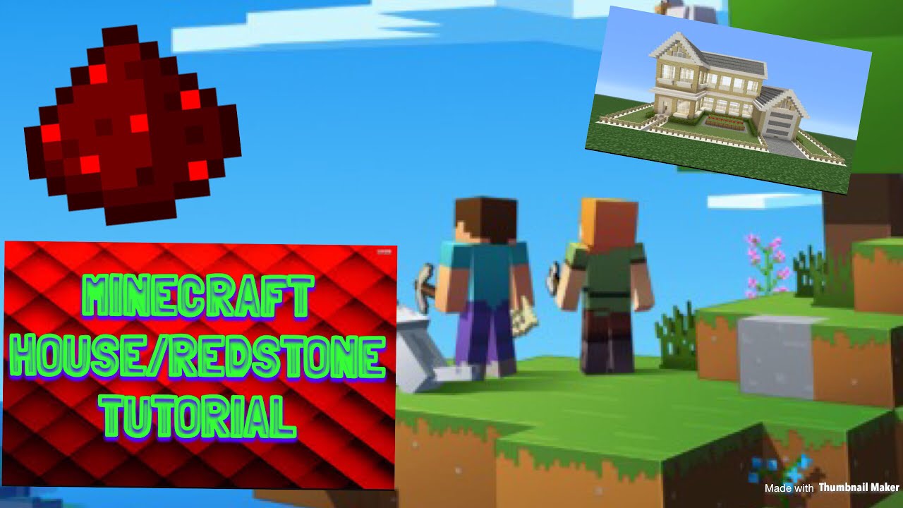 Minecraft House/Redstone Tutorial - YouTube