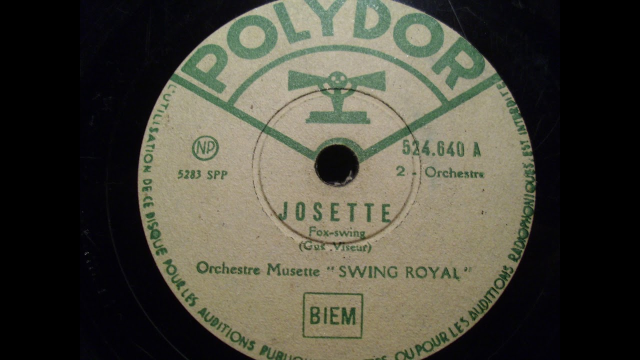 Orchestre Musette Swing Royal: Josette (Paris 1940) - YouTube