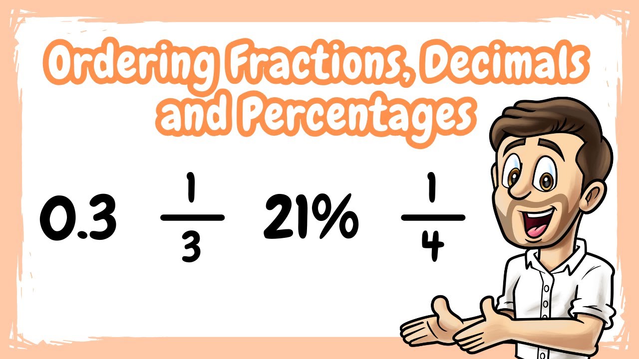 Ordering Fractions Decimals And Percentages Smallest To Largest ordering-fractions-decimals-and-percentages-smallest-to-largest