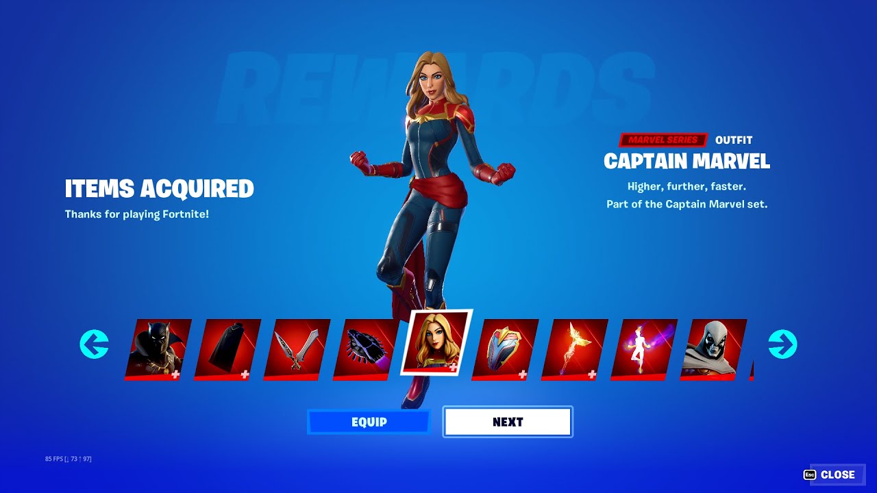 Buying Captain Marvel Skin In Fortnite (Actual Money Pack) | Marvel ...