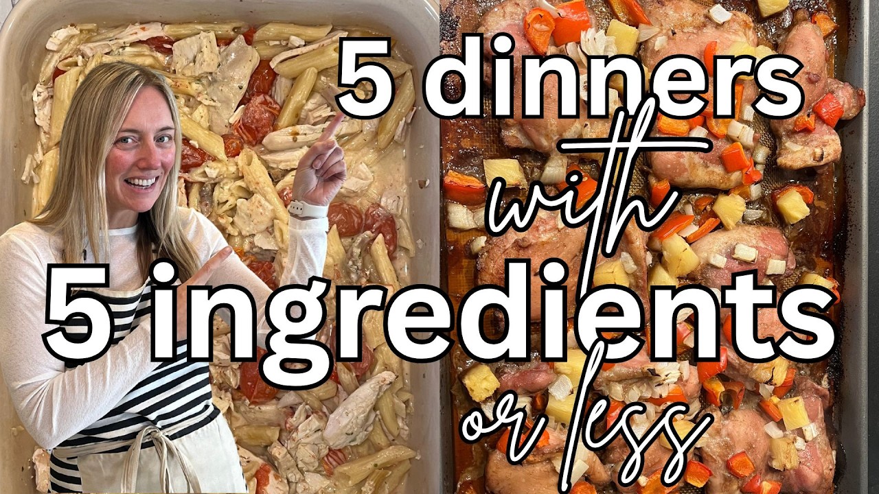 5 Easy Dinners Anyone Can Make (Made with Only 5 Ingredients!) | Molly ...