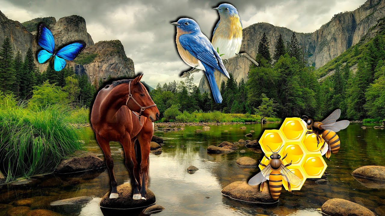 Sounds of animals and insects in nature / Sounds of animals - YouTube