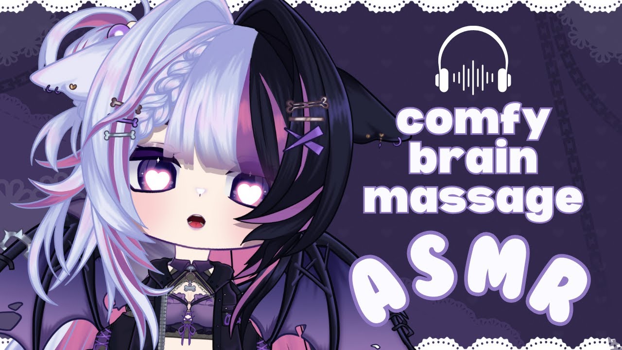 [ASMR] Comfy Rain and Brain Massage for Sleep [Multistream] [VTuber] - YouTube