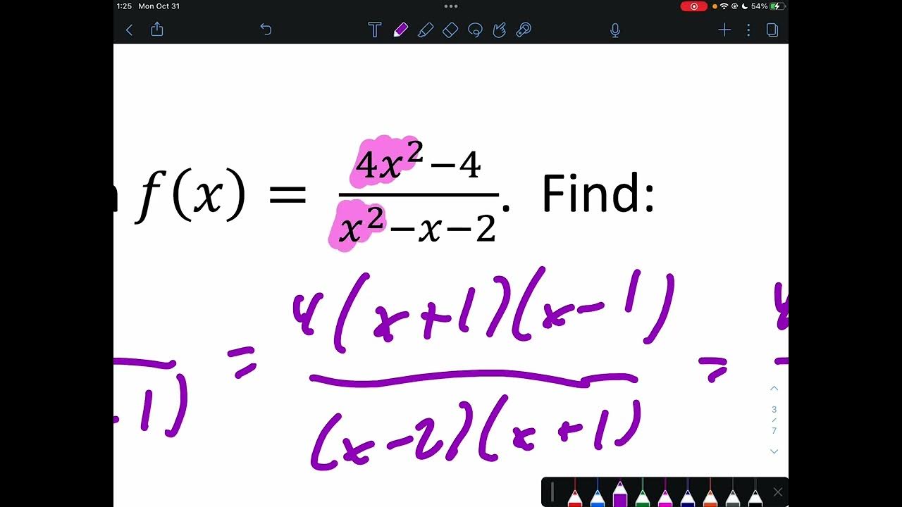Algebra 2 Graphing Rational Functions Youtube