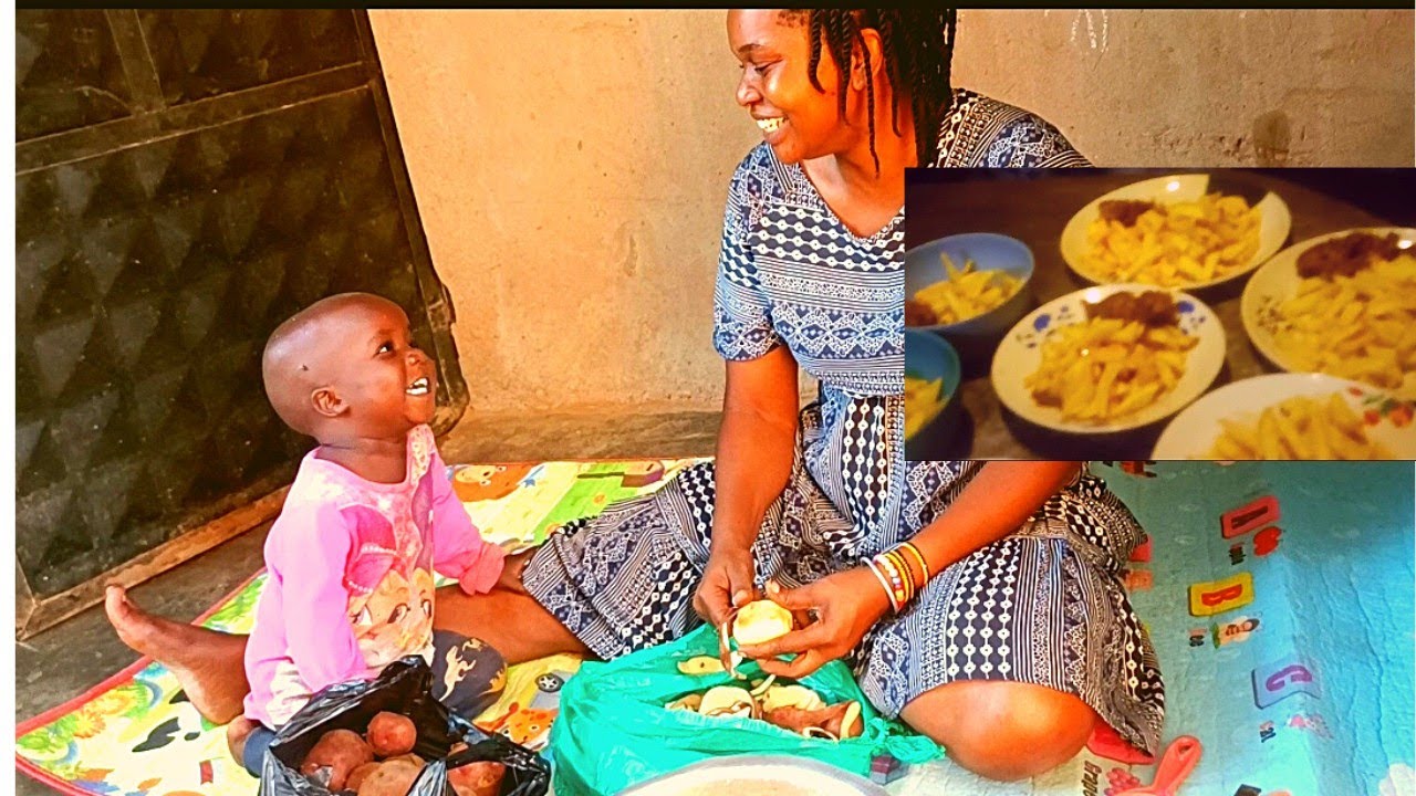 African village life// Cooking delicious meal for my kids - YouTube