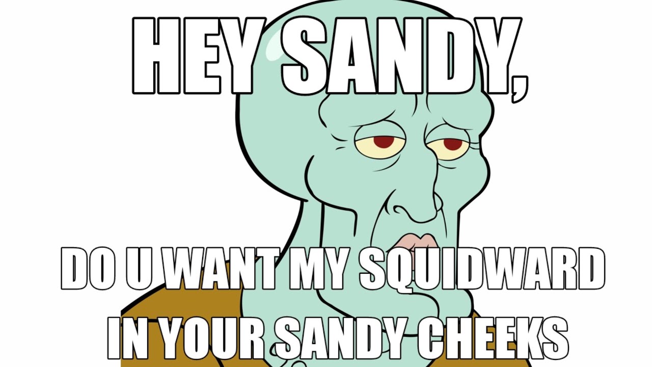 Hey Sandy, do you want my Squidward in your Sandy cheeks? - YouTube