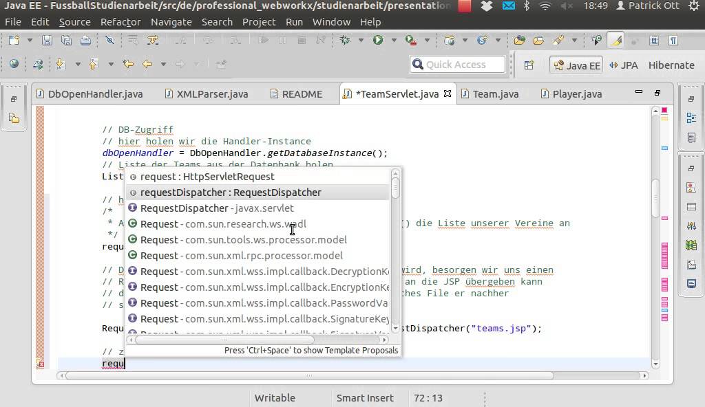06 JavaEE6-Tutorial 03 RequestDispatcher, Servlet, JSP - YouTube