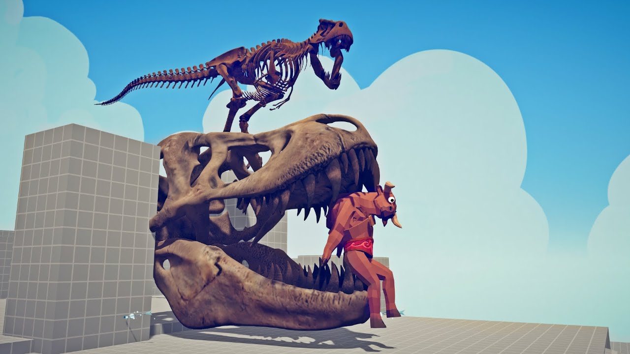 IN THE TEETH OF T. REX | TABS - Totally Accurate Battle Simulator - YouTube