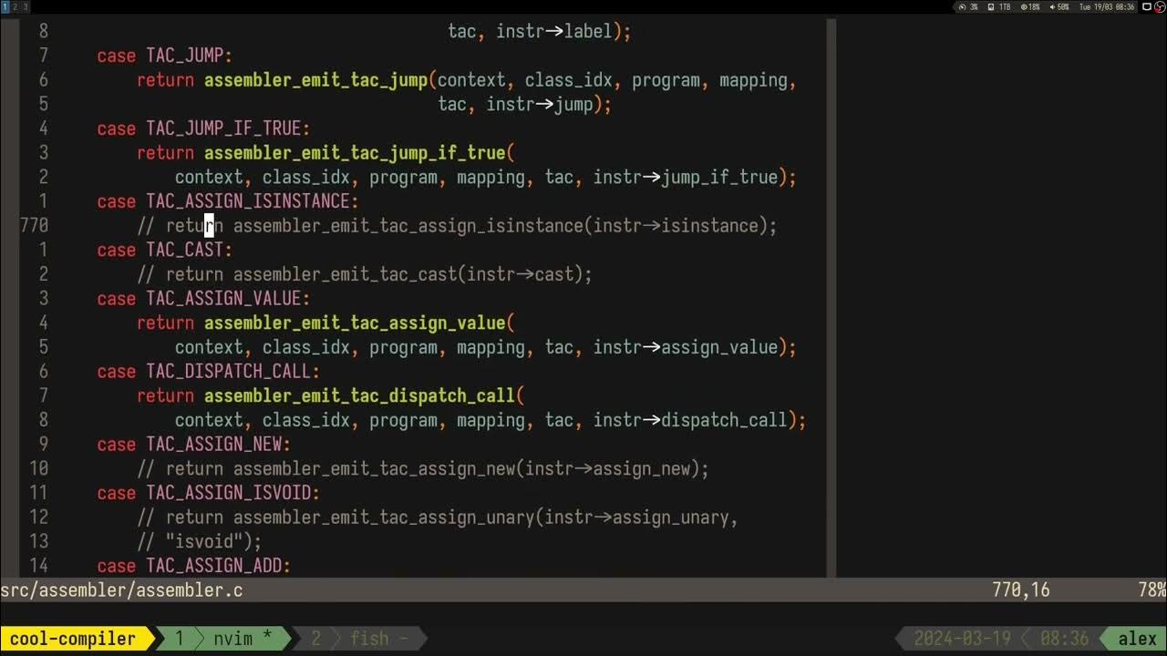Coding Days 50-55 | Generating Assembly for our programming language - YouTube