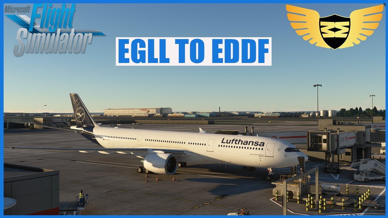 MSFS LIVE | *NEW* Orbx Scenery | EDDF Freeware | Vatsim and Beyond ATC | EGLL to EDDF - YouTube