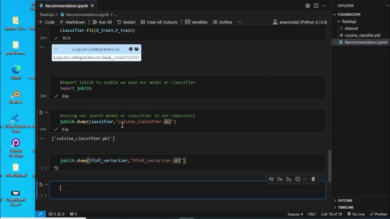 Training And Saving Classifier With Joblib Part 3: Integrating MERN ...