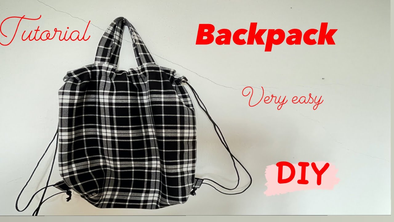 # 19 Tutorial Backpack DIY how to create easy backpack - YouTube