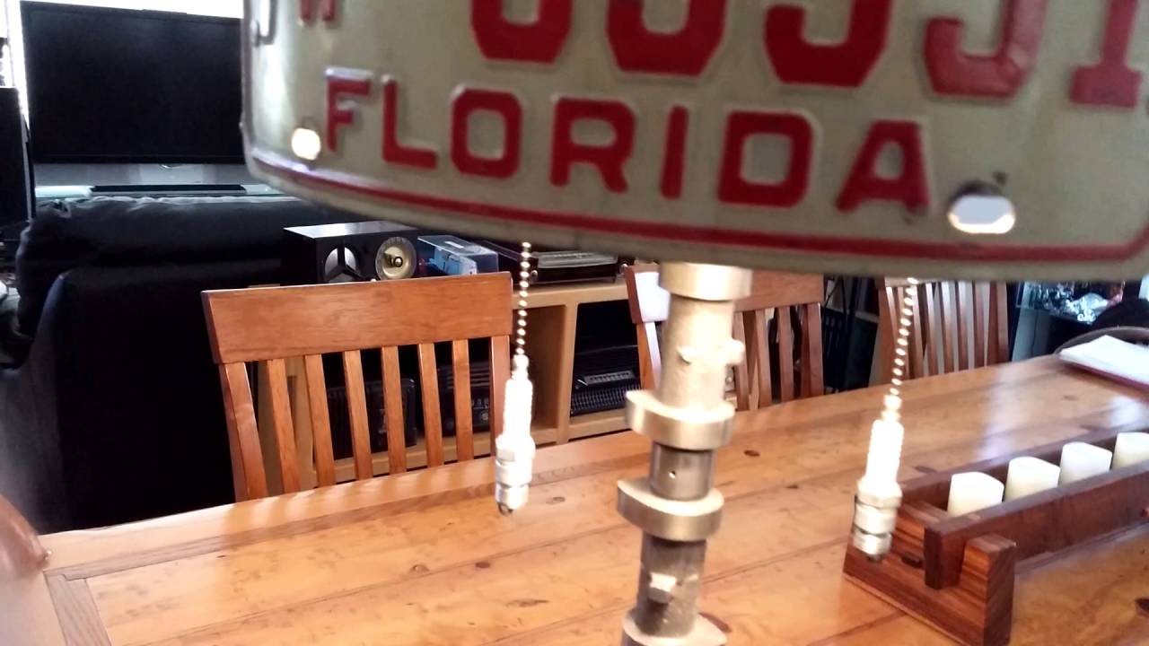 License plate shade car parts lamp - YouTube